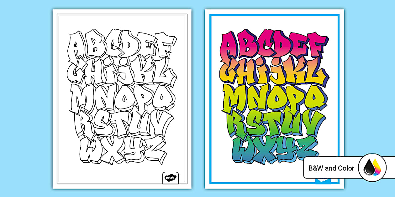 Graffiti Alphabet Poster (creat de profesori) - Twinkl