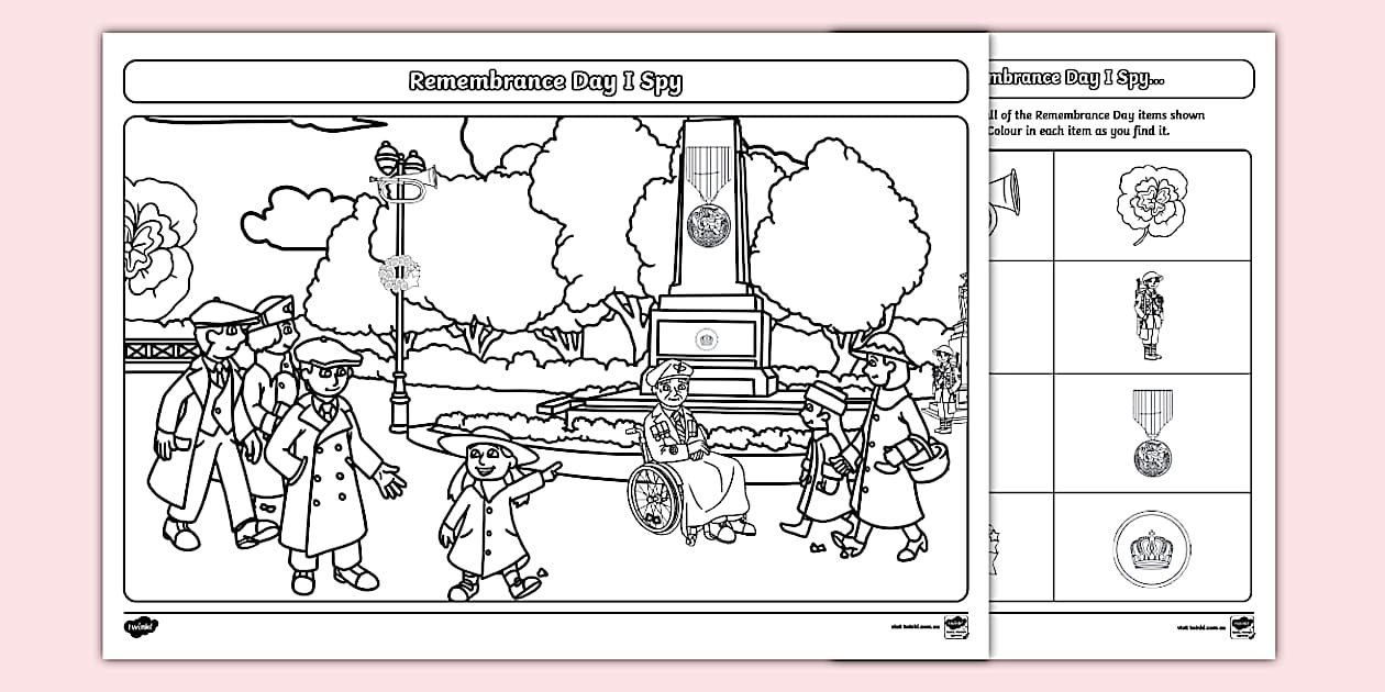 Remembrance Day I Spy (teacher made) - Twinkl
