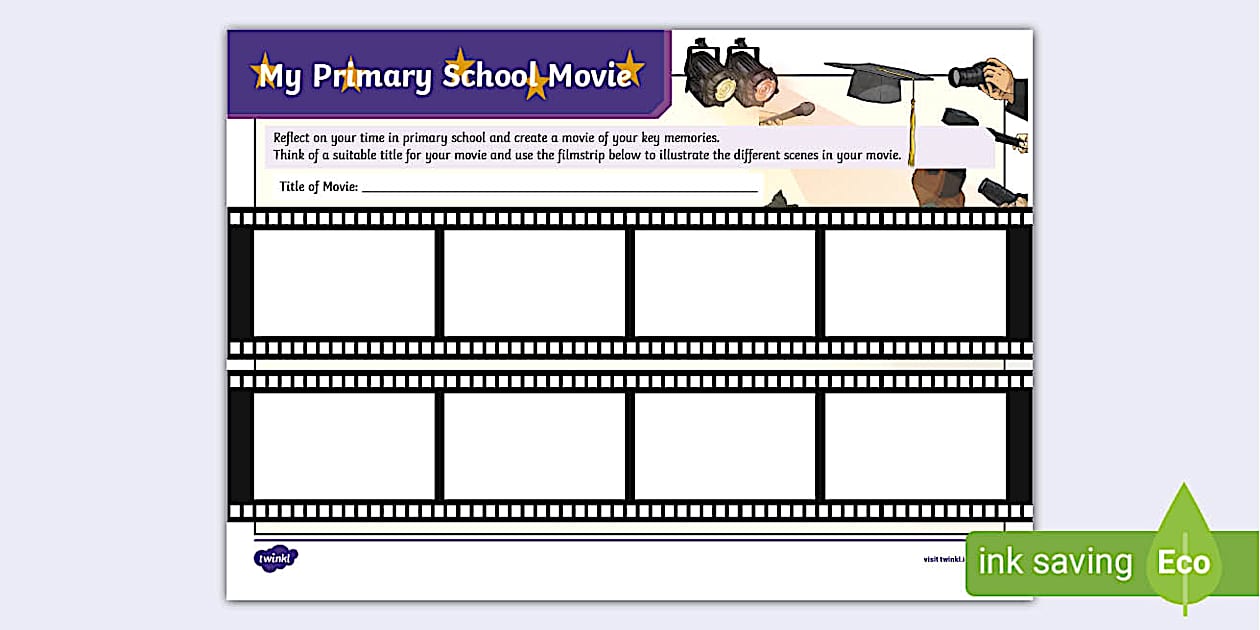 My Primary School Movie (Activity Sheet) (Teacher-Made)
