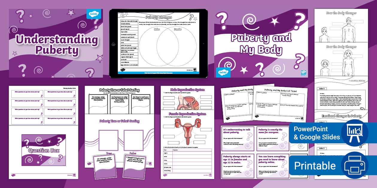 Puberty and My Body Lesson Pack for 6th-8th Grade - Twinkl