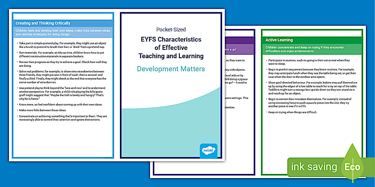 Characteristics of Effective Teaching and Learning Booklet