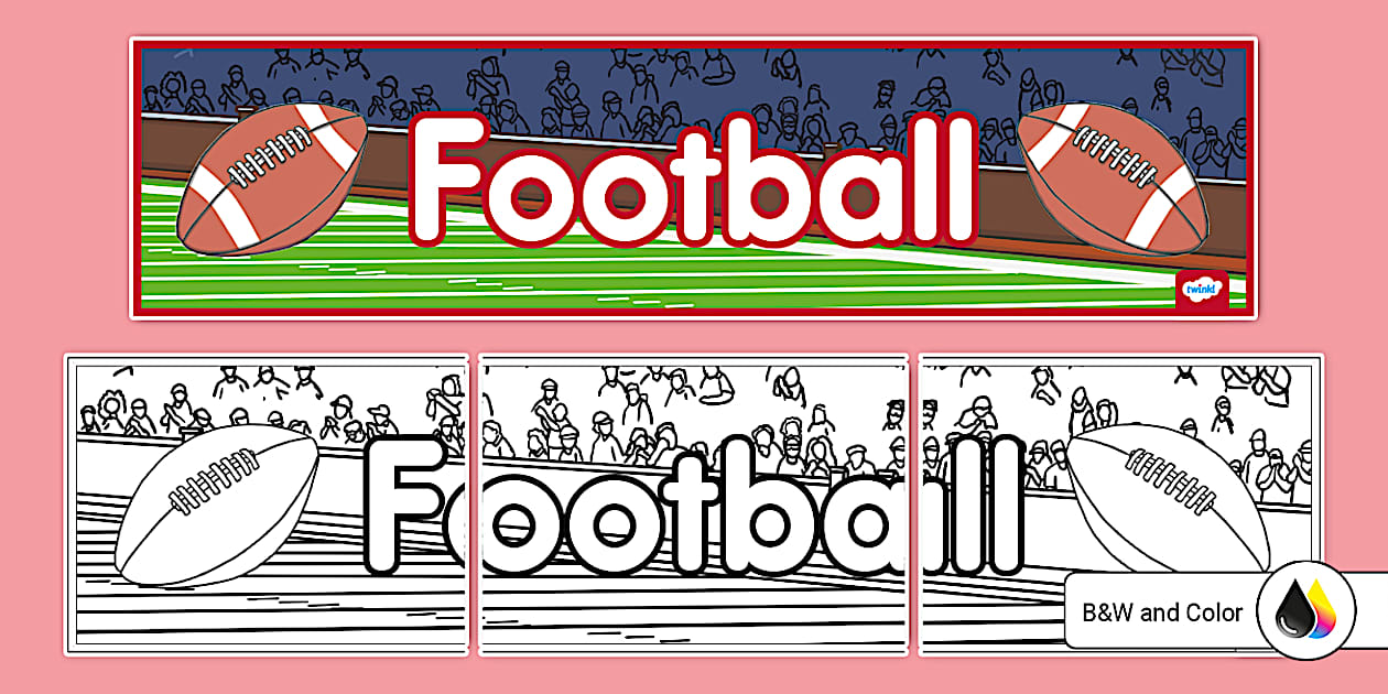 Football Banner (teacher made) - Twinkl