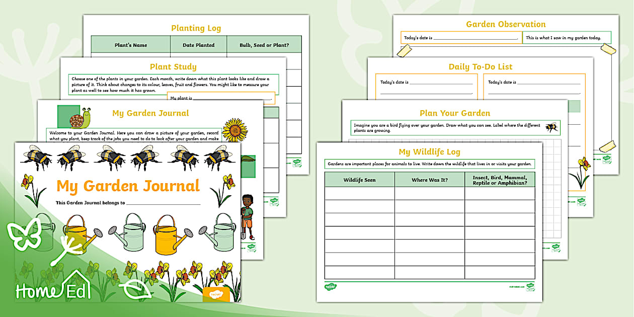 How to Use a Garden Journal with Kids (Teacher-Made)