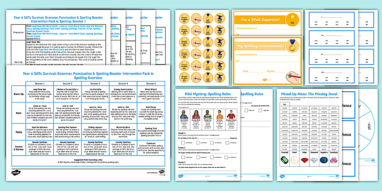 Year 6 SATs Survival: Grammar, Punctuation & Spelling Intervention Booster