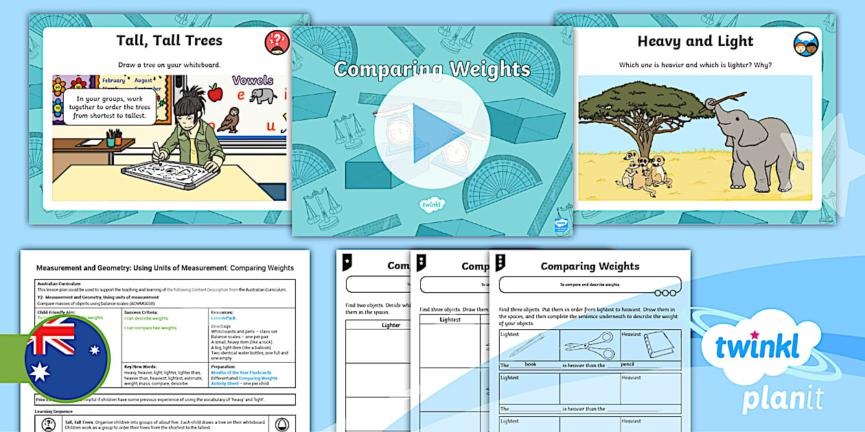 Year 2 Using Units of Measurement: Understanding Weight Lesson 1