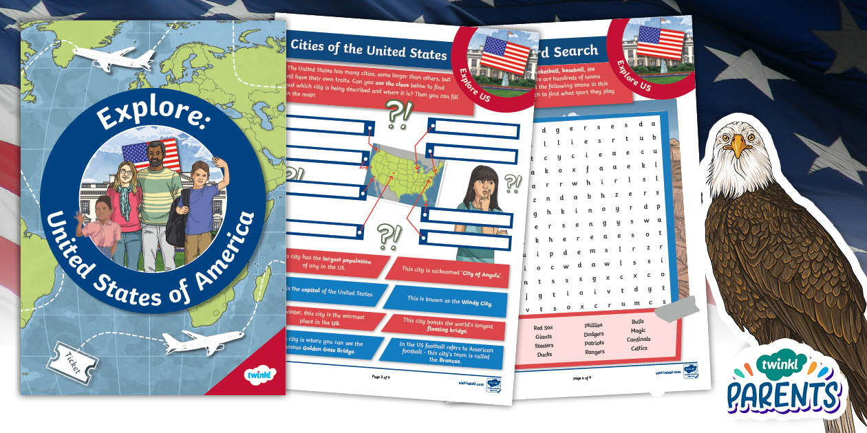 Explore: The United States of America Booklet (Ages 7-11)