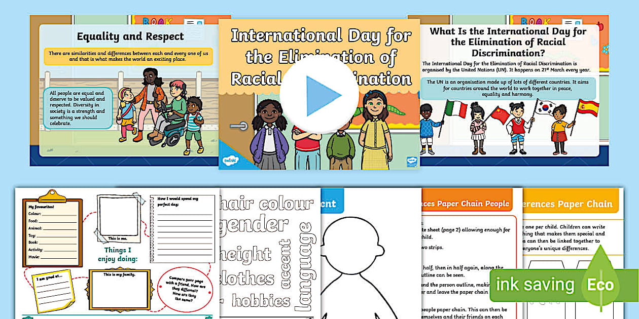 Elimination of Racial Discrimination Activity Pack | Twinkl