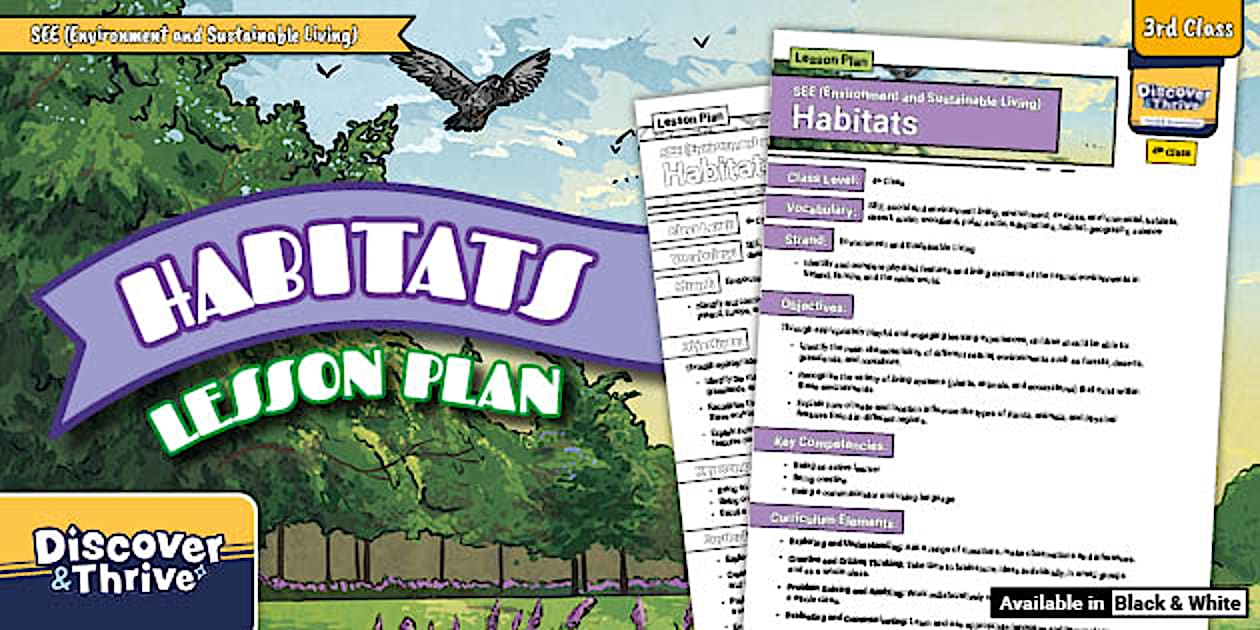SEE (Environment and Sustainable Living) Habitats Lesson Plan