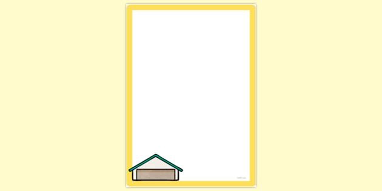 Simple Blank Garage Map Icon Page Border | Twinkl - Twinkl