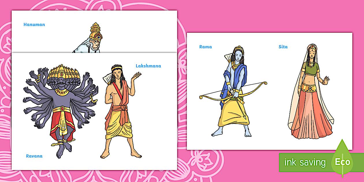 Diwali Story Puppets English/Portuguese - Diwali Story Puppets