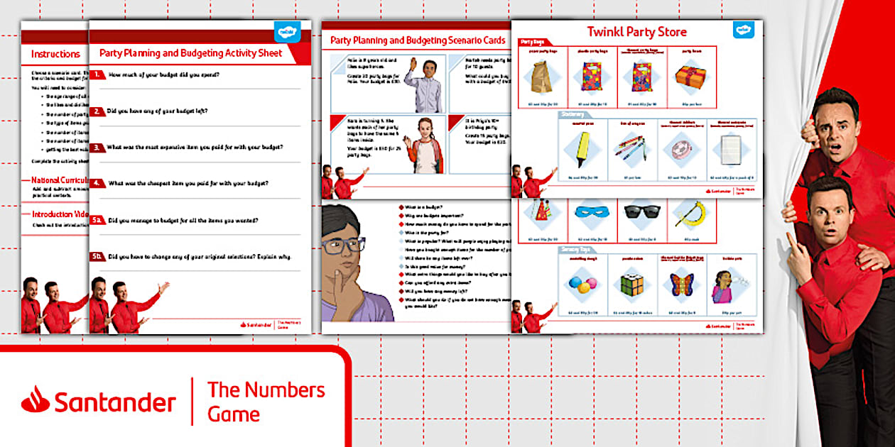 FREE! - 👉 Maths & Money: Party Planning Budgeting Game [Year 3]