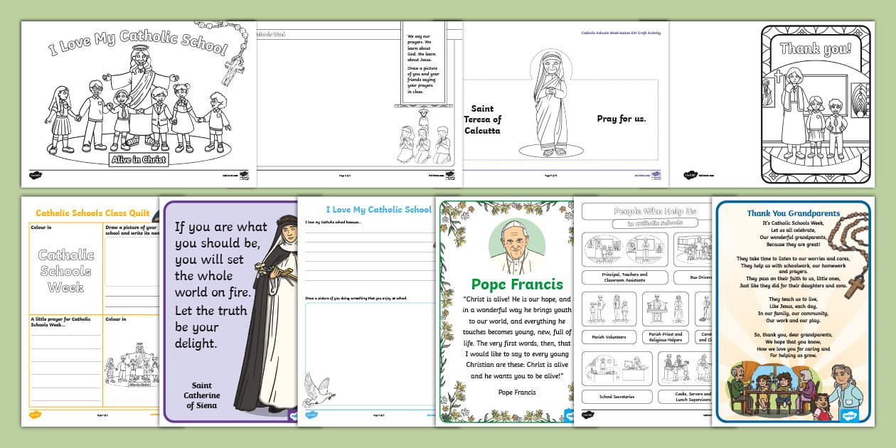 Catholic Schools Week Pack (professor feito) - Twinkl