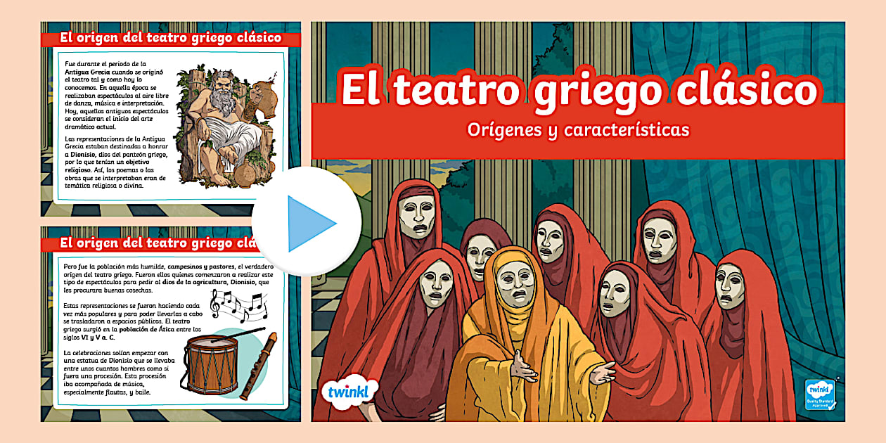 Presentación: El teatro griego clásico (teacher made)