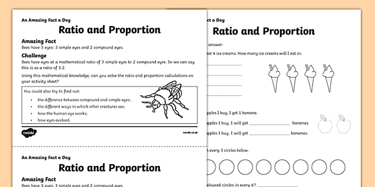 Editable Ratio and Proportion Worksheet (Lehrer gemacht)