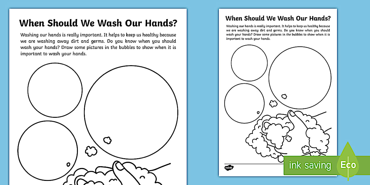 Hand Washing Worksheets | Health & Hygiene (teacher made)