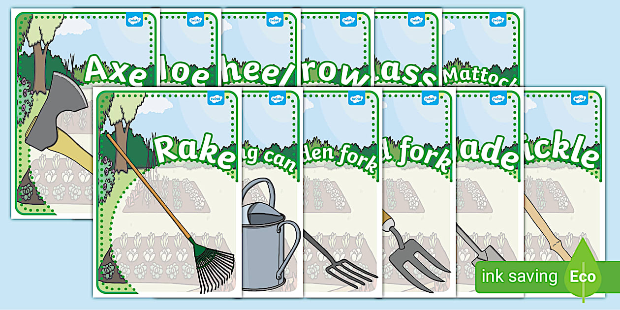 Farming Tools Display Posters (Teacher-Made) - Twinkl