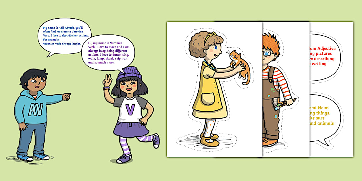 Grammar Gang Character Cut Outs - Twinkl