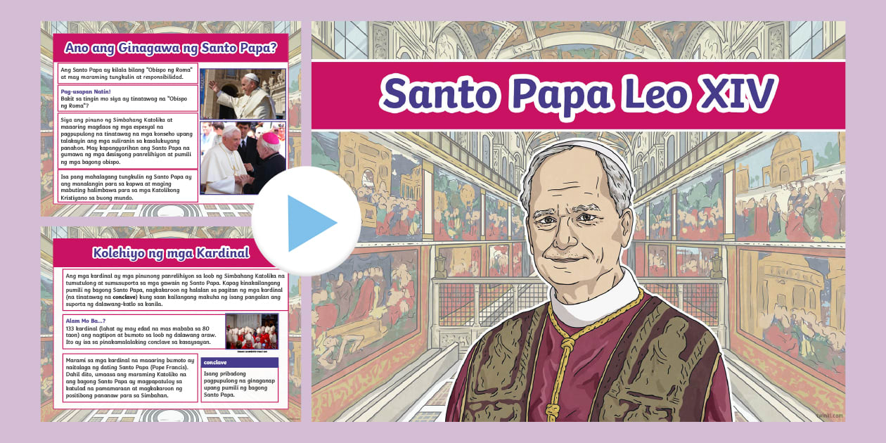 Santo Papa Leo XIV PowerPoint (teacher made) - Twinkl