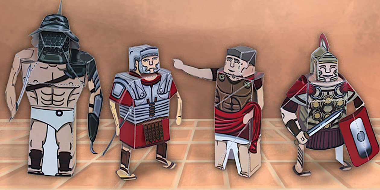 Ancient Rome Paper Model Pack (teacher made) - Twinkl