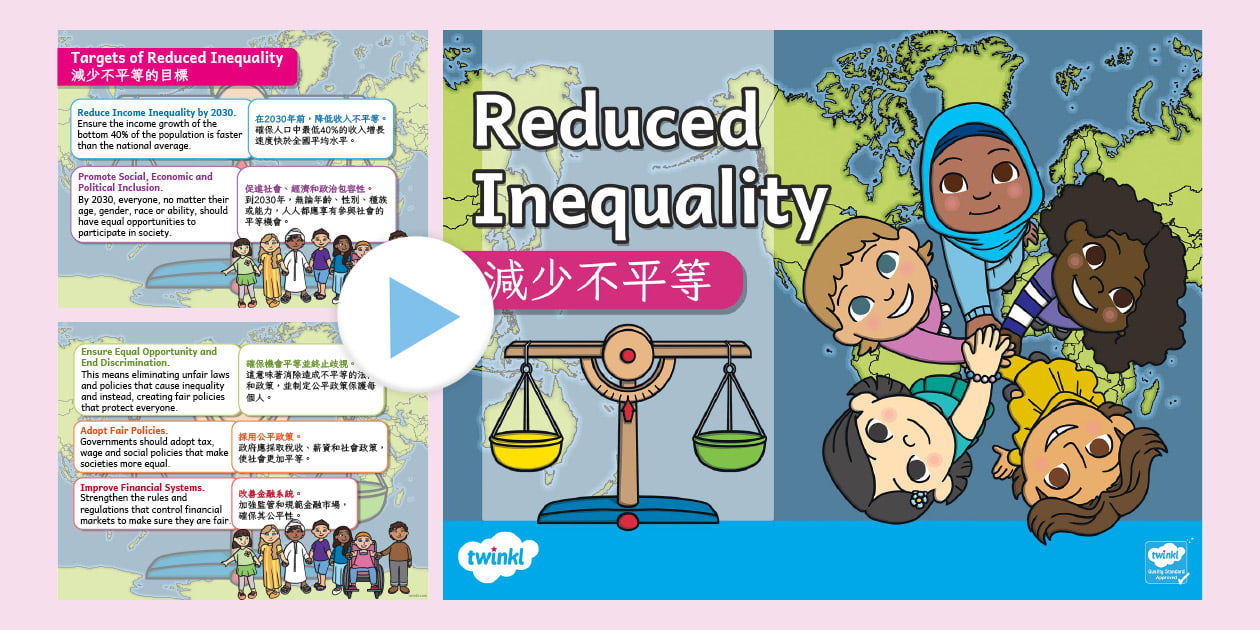 SDGs 減少不平等 Reduced Inequality｜中英雙語