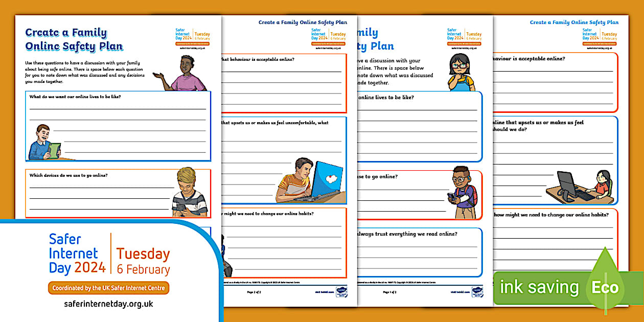 FREE! - Safer Internet Day 2024: Create a Family Online Safety Plan