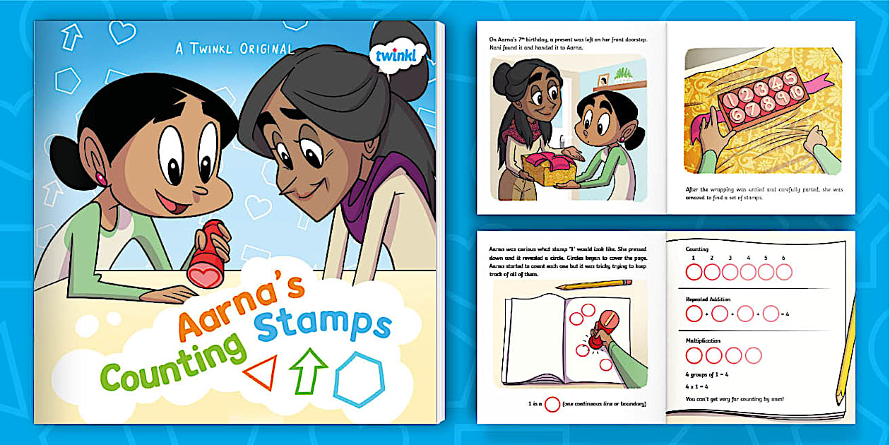 Aarna's Counting Stamps eBook (teacher made) - Twinkl