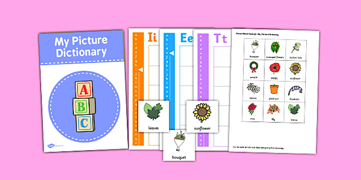 Florist Picture Dictionary Word Cards Set (teacher made)