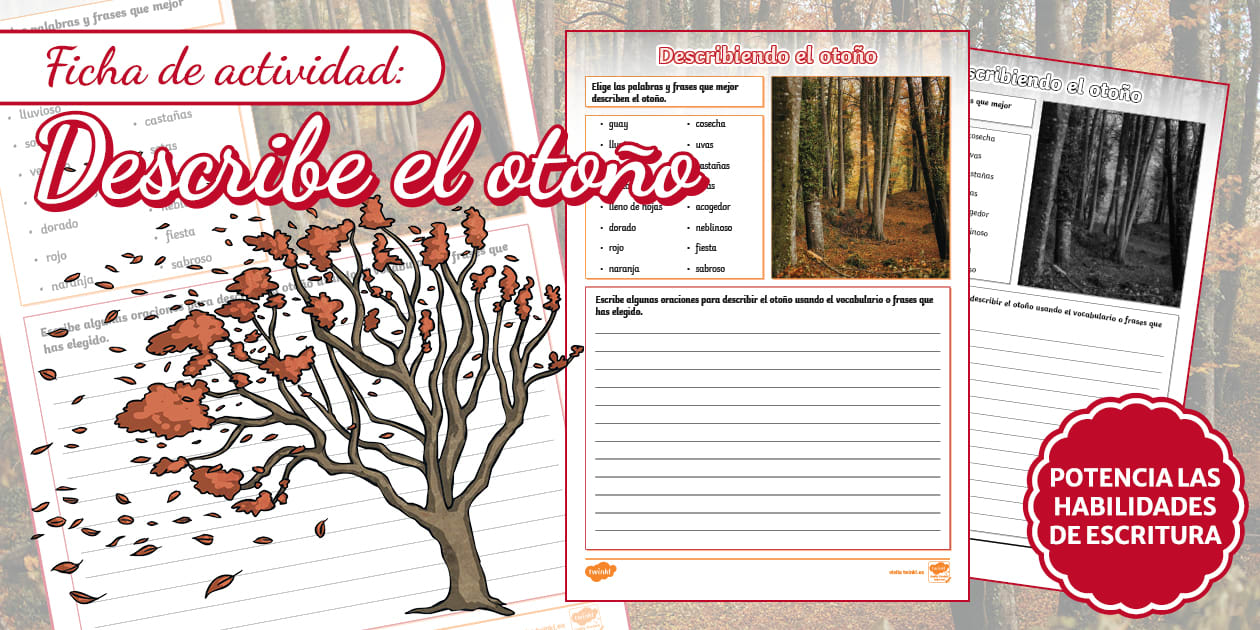 Ficha de actividad: Describir el otoño