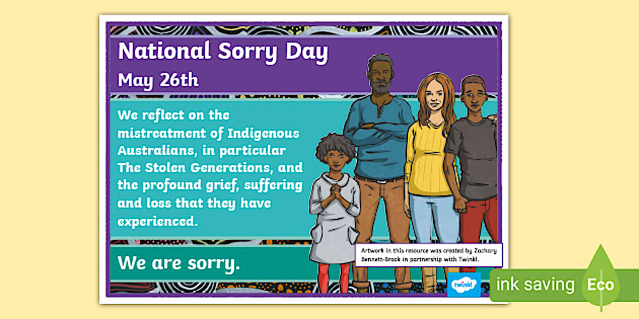 National Sorry Day Poster (teacher made) - Twinkl