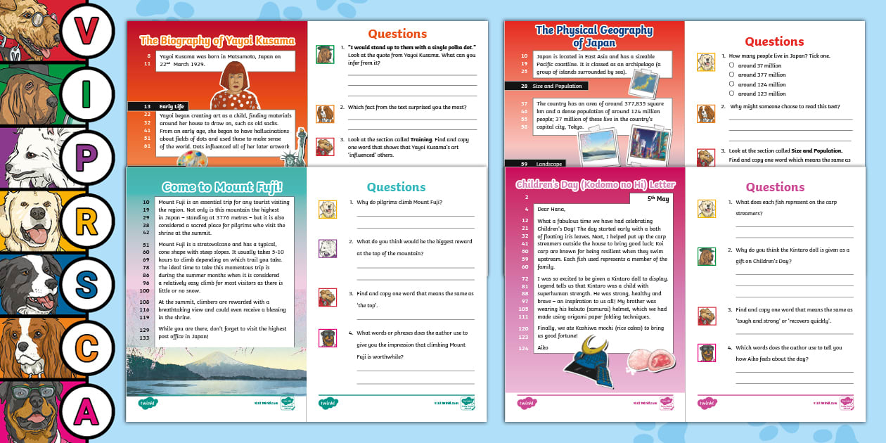 Text Japan | 60-Second Read Activity Pack | Twinkl | UKS2