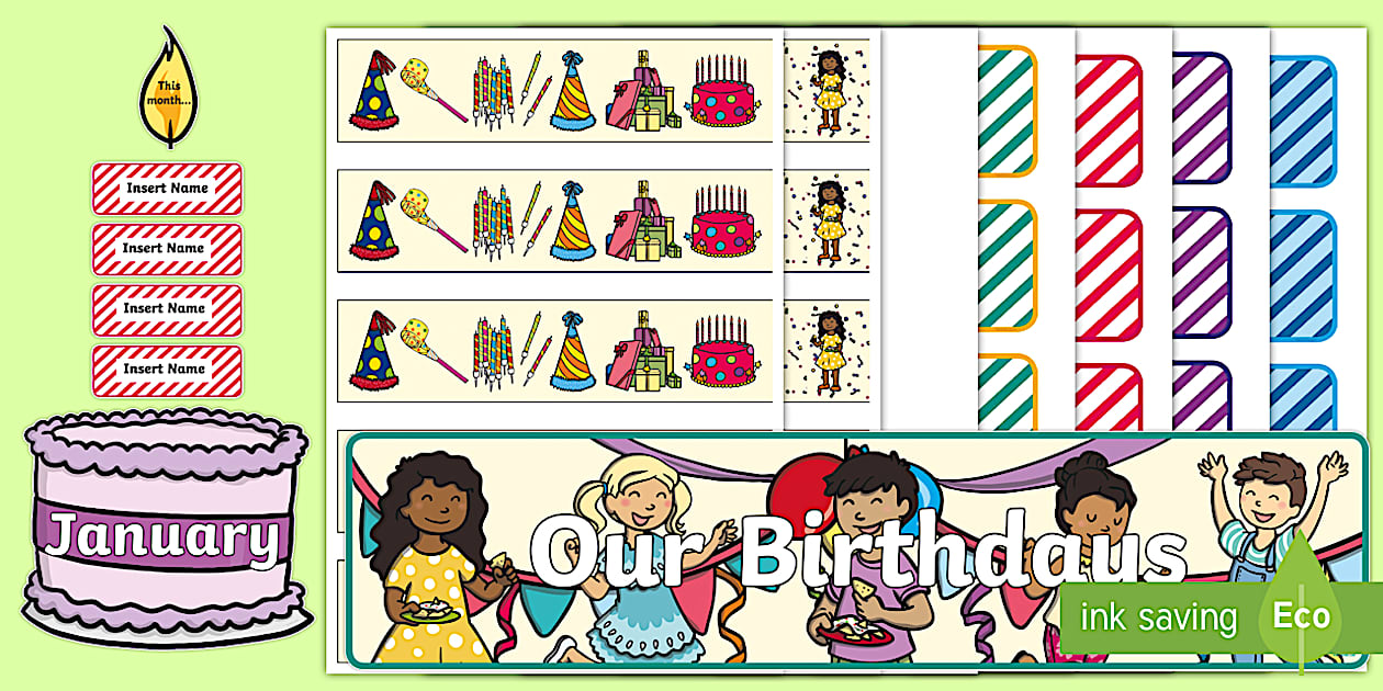 👉 Candles and Cakes Birthday Graph Display Pack - Twinkl