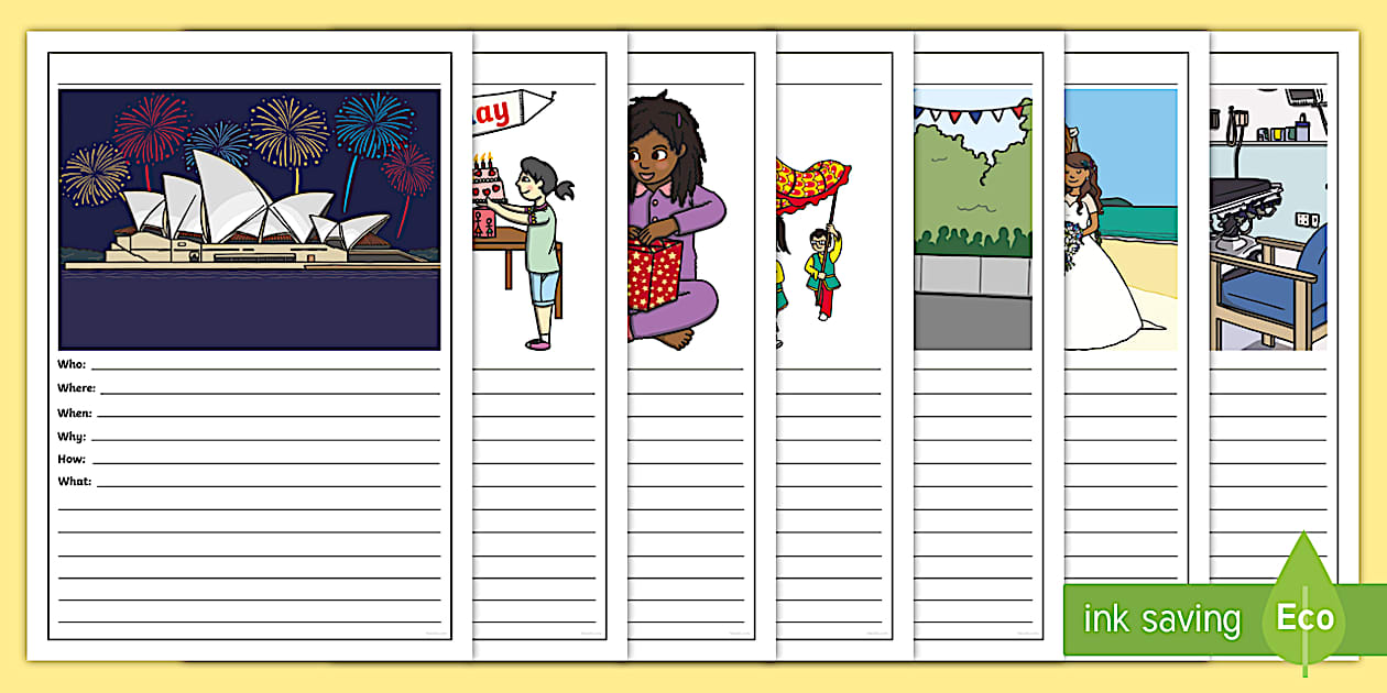 Stimulus Pictures for Creative Writing Pack (teacher made)