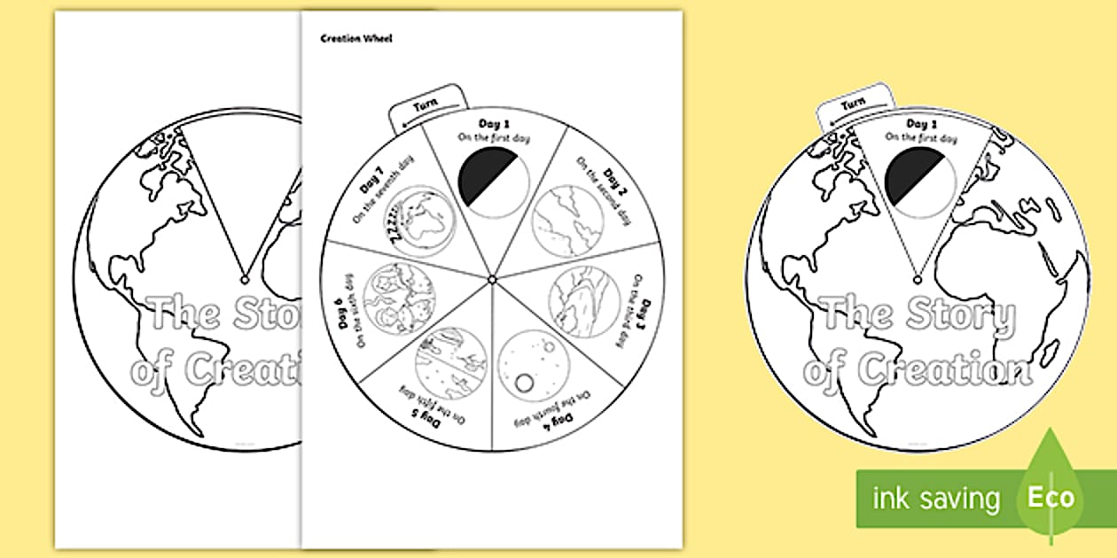 Creation Wheel Activity (teacher made) - Twinkl