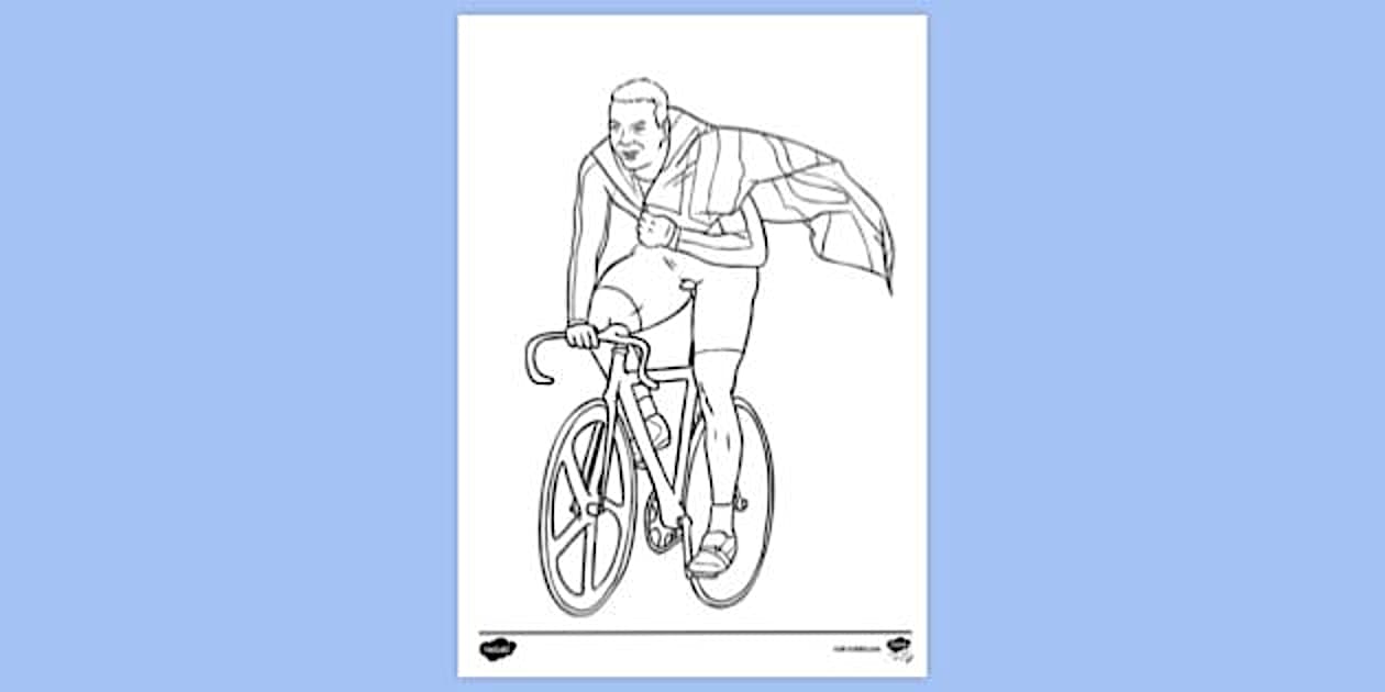 Chris Hoy Colouring Sheet | Colouring Sheets (teacher made)