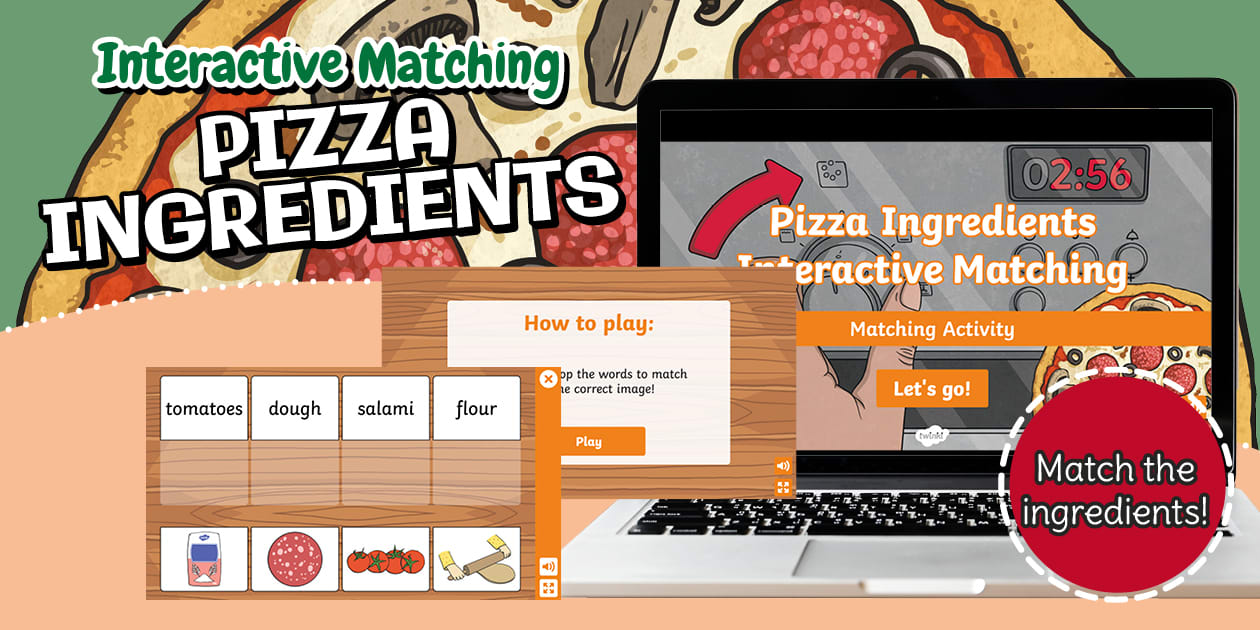 Pizza Ingredients Interactive Matching