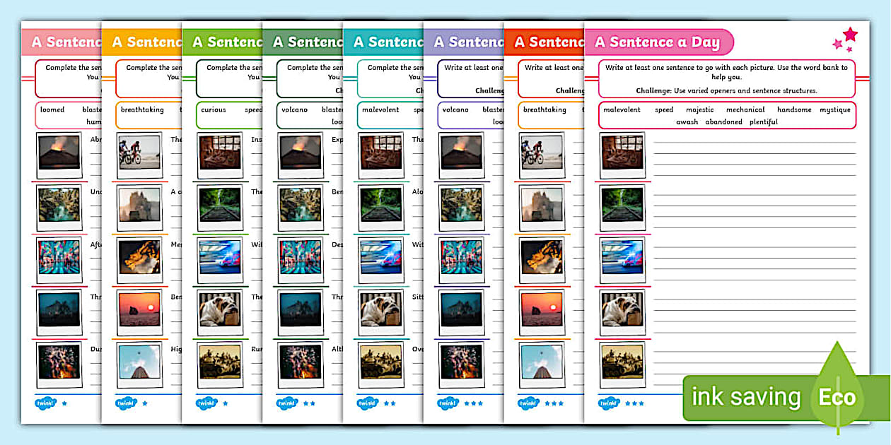 Year 6: A Sentence a Day Activity Sheets: Primary Resource
