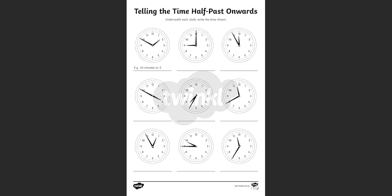 time worksheets uk