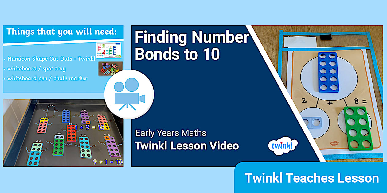 👉 Using Numicon Shapes to Find Number Bonds to 10 Video Lesson