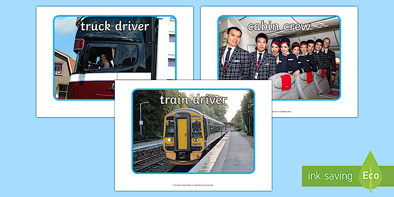 Occupations, Transport and Travel Display Photos - Twinkl