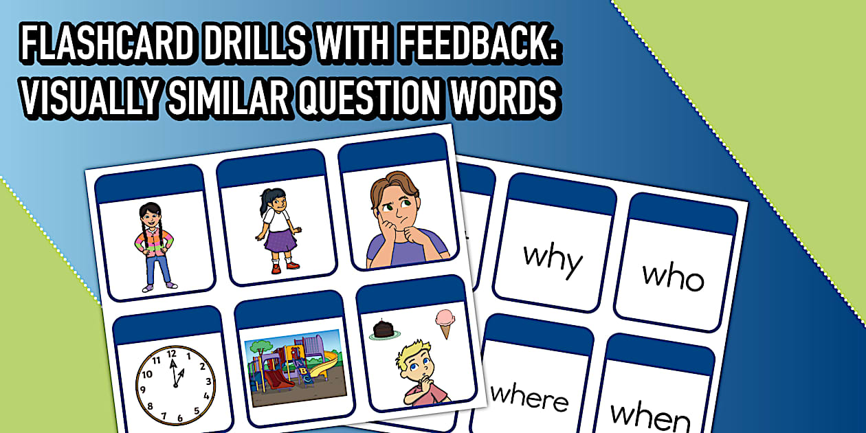 Flashcard with Feedback: Visually Similar Question Words