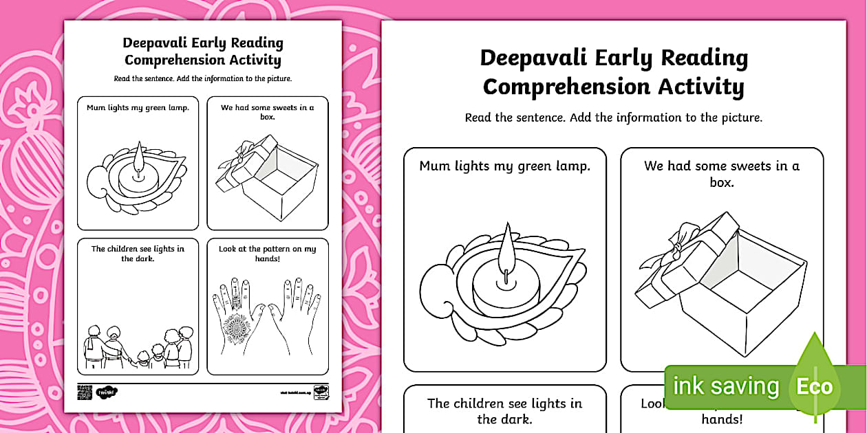 Deepavali-Themed Early Reading Comprehension Activity