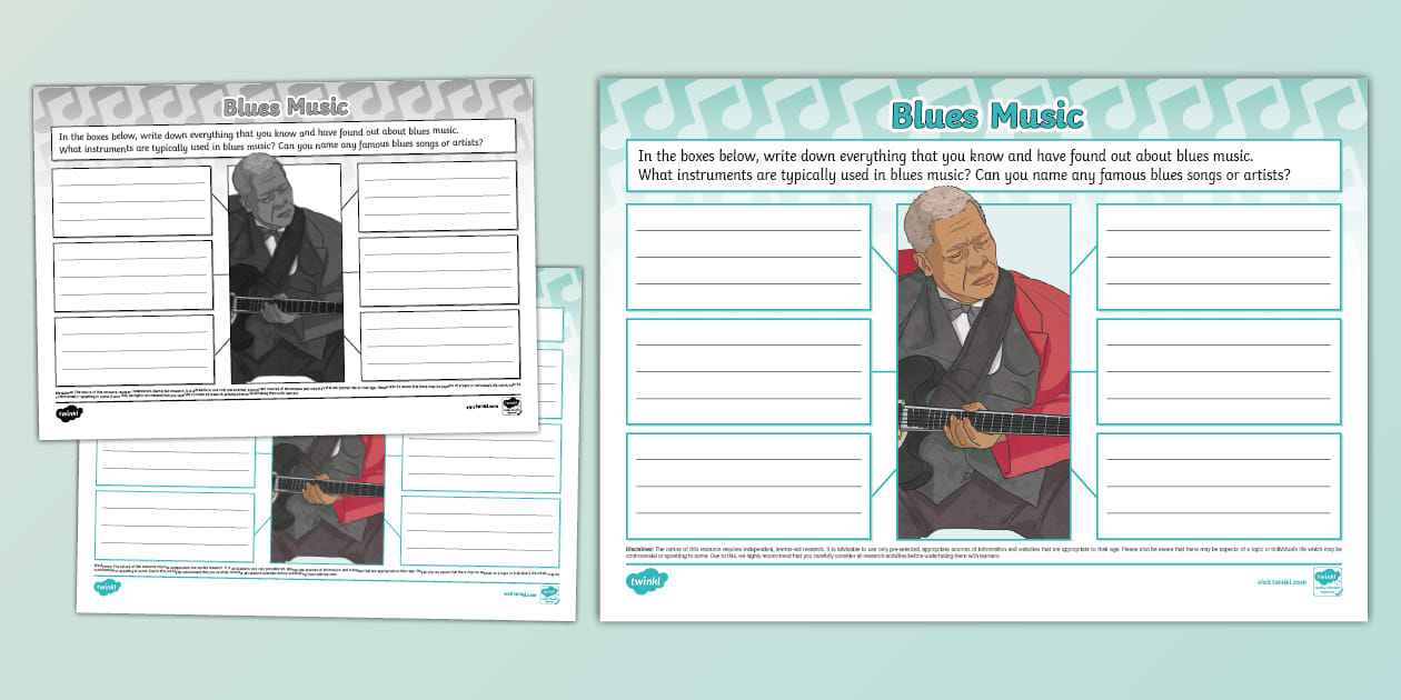 👉 Blues Music Mind Map - Twinkl Music Lesson - Twinkl