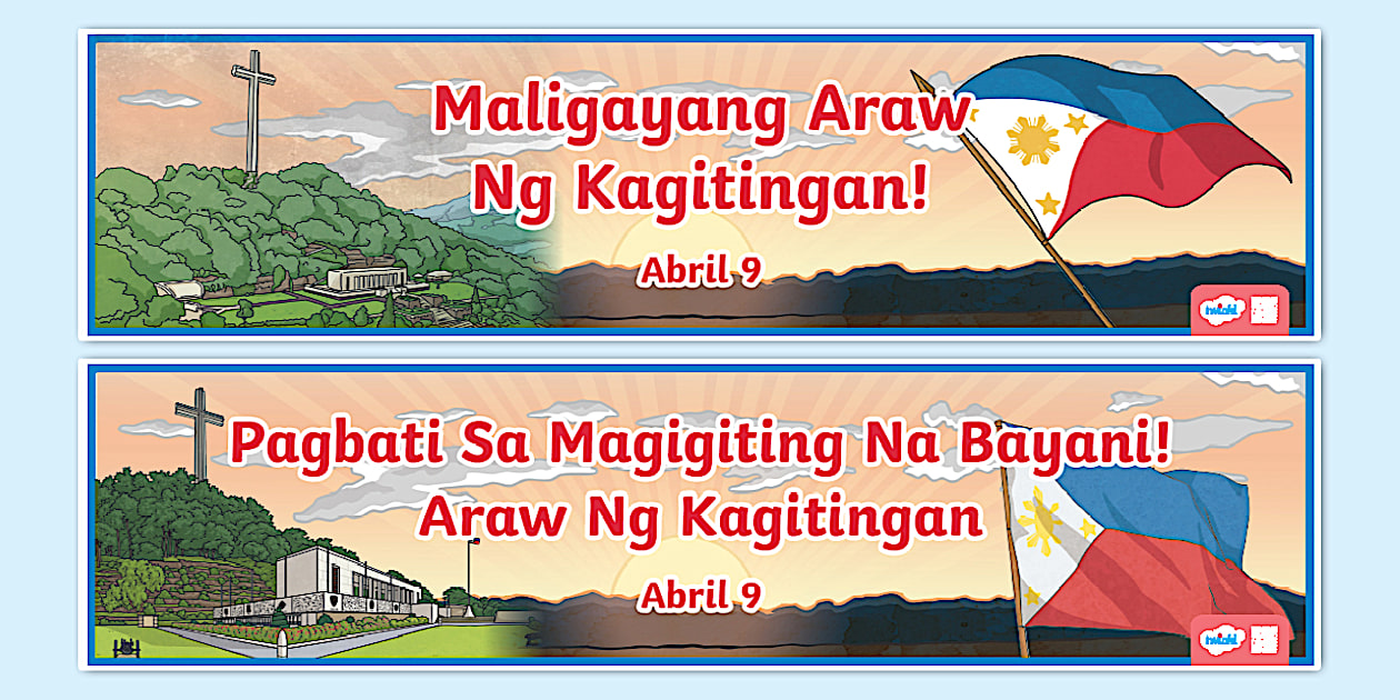 Araw Ng Kagitingan Banner | Philippines | Twinkl - Twinkl