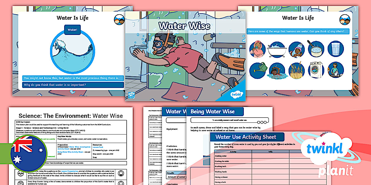 Year 2 Science The Environment Lesson 5 Water Wise - Twinkl