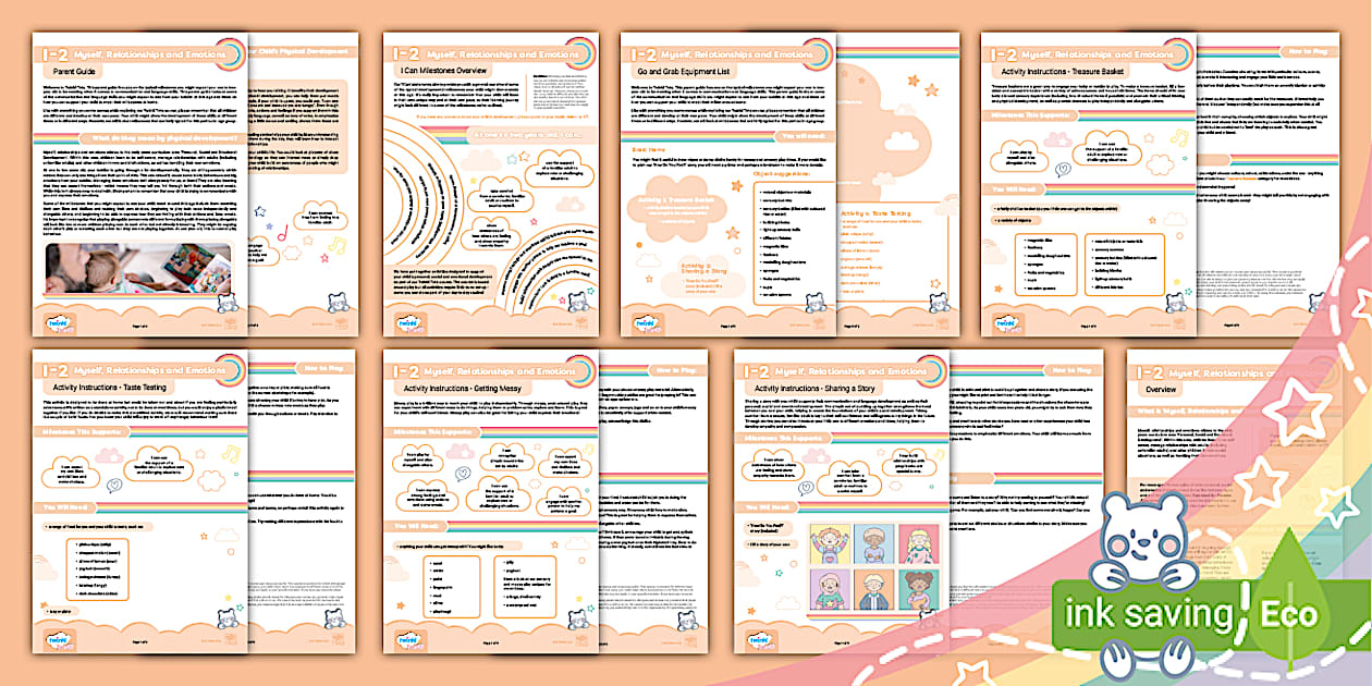 Age 1-2 Myself, Relationships and Emotions Resource Pack