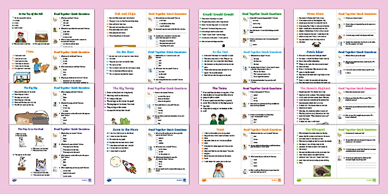 Phase 2 - 5 Phonetically Decodable 60-Second Reads Resource Pack