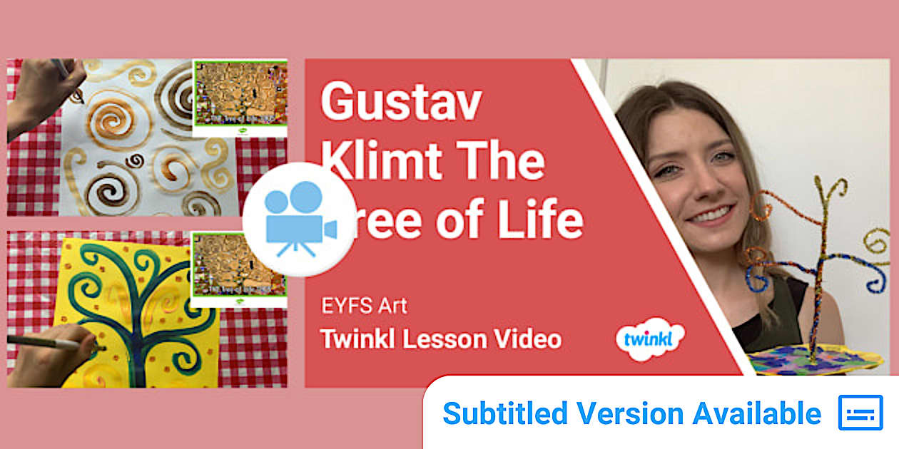 Making an Artwork Inspired by Gustav Klimt | EYFS Art