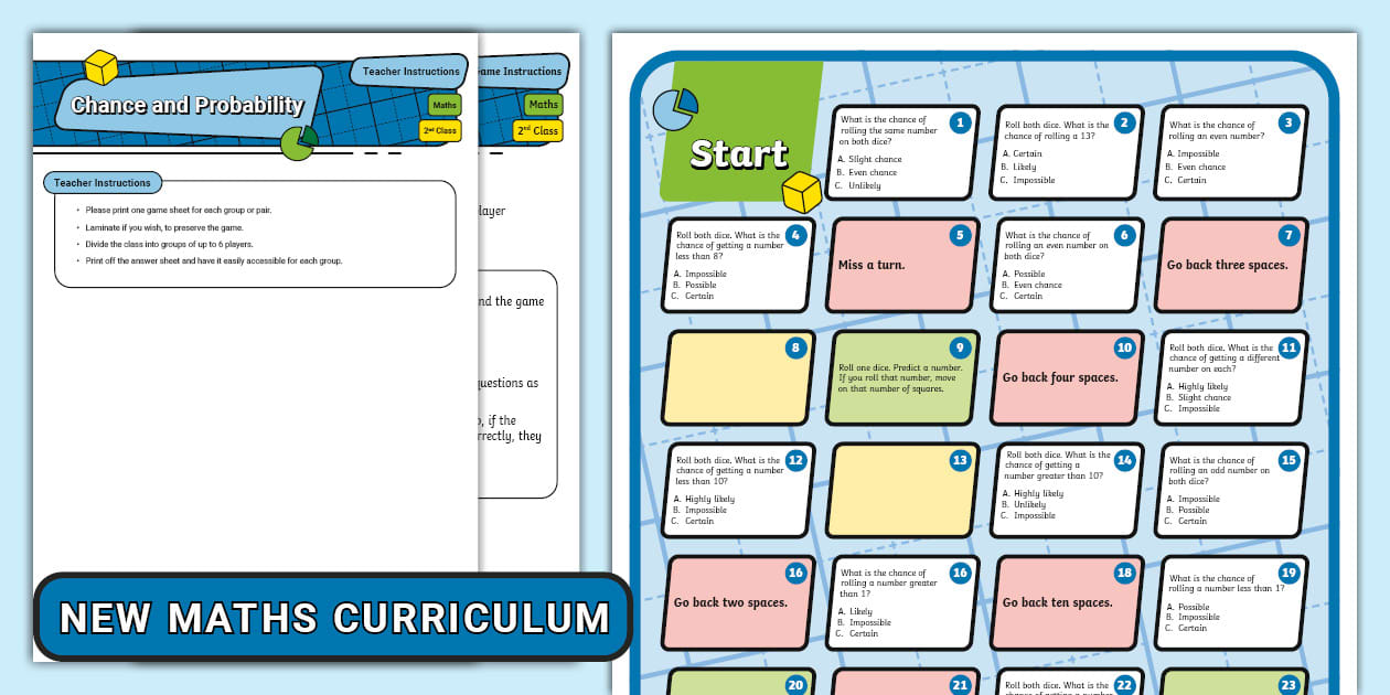 Chance And Probability Board Game | Twinkl Ireland - Twinkl