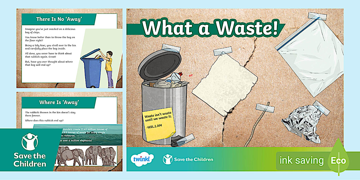 FREE! - Save the Children: What a Waste PowerPoint - Twinkl