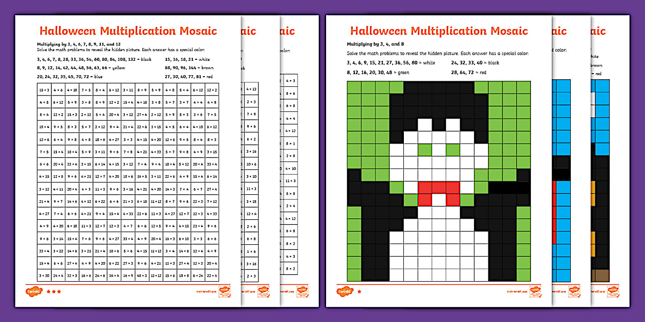 Halloween Multiplication Activities for Kids | Twinkl USA